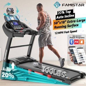 Famistar 4.5HP Folding Treadmill on Sale for Home with 20 Levels Auto ...