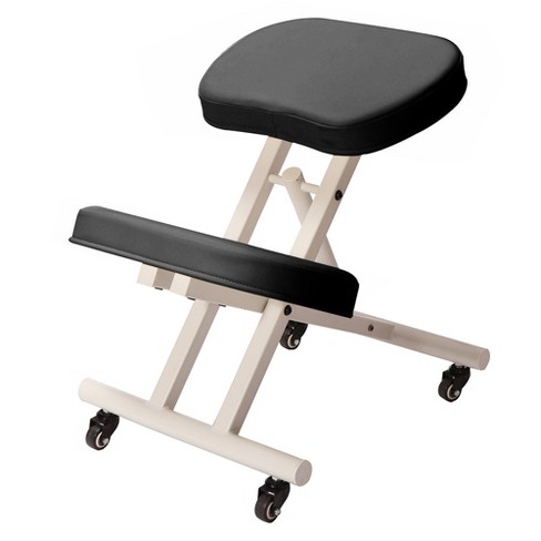 Modern Home Ergonomic Rolling Kneeling Posture Chair - White/black : Target
