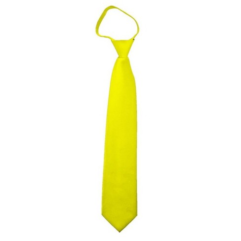 Thedappertie Men's Lemon Yellow Color 3 Inch W And 17 Inch L Zipper ...