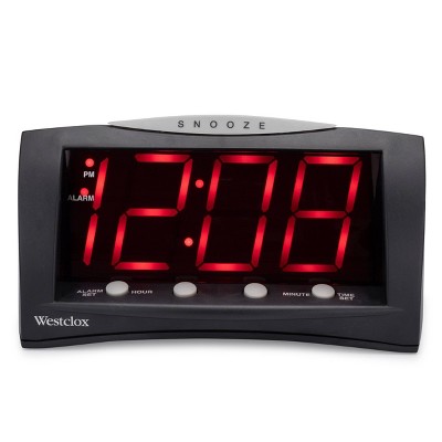 Digital Alarm Clock Black - Westclox : Target