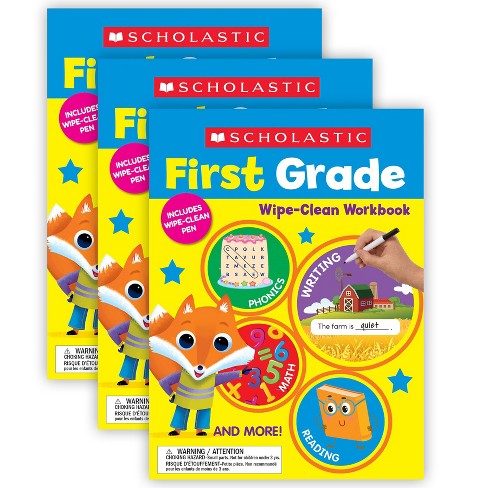 Scholastic Teaching Solutions First Grade Wipe Clean Workbook, Pack Of ...
