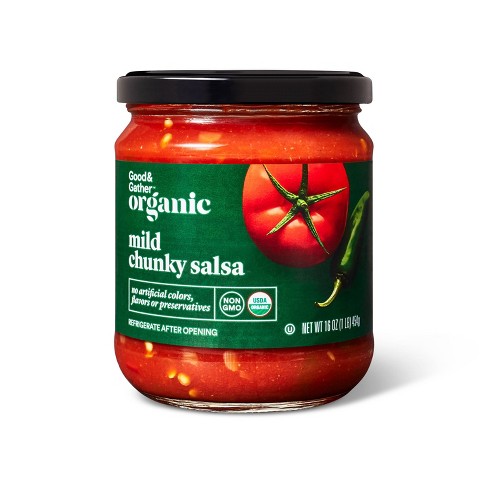 Organic Mild Thick & Chunky Salsa 16oz - Good & Gather™ : Target