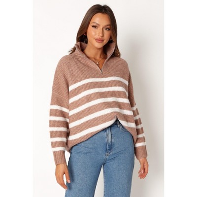 Petal And Pup Miranda Knit Sweater - Taupe M/l : Target