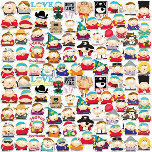 South Park Cartman 100ct Vinyl Large Deluxe Stickers Variety Pack : Target