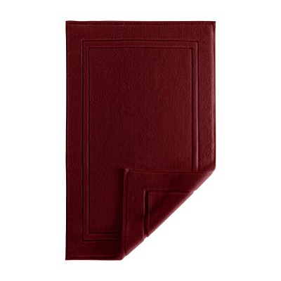 Alibi Soft & Absorbent Luxury Cotton Bath Mat - Burgundy - Size: 24x17 ...