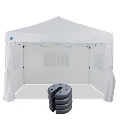 Sunnydaze Soft Top Rectangle Patio Gazebo With Screens And Privacy ...