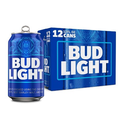 Bud Light American Lager Beer - 12pk/12 Fl Oz Cans : Target