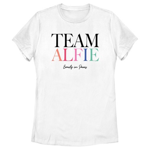 Women's Emily In Paris Team Alfie T-shirt - White / Alfie - X Large ...