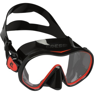 Cressi Marea Adult Small Inner Volume Mask For Scuba, Snorkeling, Blue ...