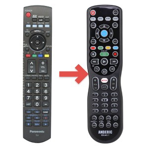 Anderic Substitute for Panasonic N2QAYB000220 TV Remote Control [RRU401 ...