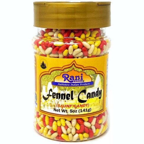 Sugar Coated Fennel Candy - 5oz (141g) - Rani Brand Authentic Indian ...