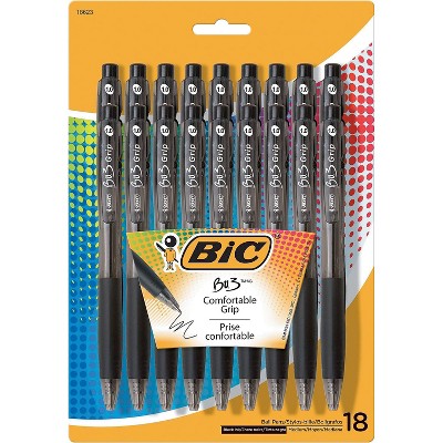 Bic 5pk Retractable Ballpoint Pens Black : Target