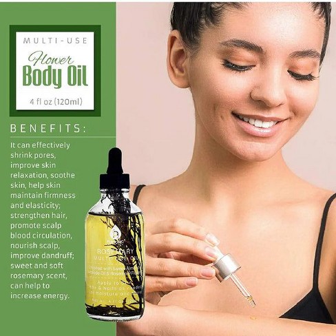 Pursonic Eucalyptus Flower Multi Use Body Oils 4 Oz : Target