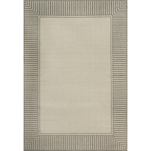 Nuloom Asha Simple Border Indoor And Outdoor Area Rug For Patio Garden ...