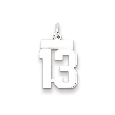 Black Bow Jewelry Sterling Silver, Athletic Collection, Large Polished ...