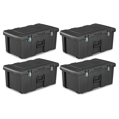 Sterilite Heavy Duty 16 Gallon Portable Plastic Footlocker Storage ...