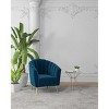 Rosemont Velvet Accent Chair Blue - Manhattan Comfort : Target