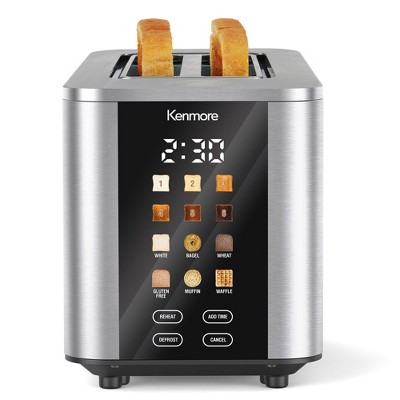 Kenmore 2-Slice Digital Toaster with Touch Controls Stainless Steel ...