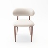 Set of 2 Modern Farmhouse Fabric Upholstered Dining Chairs, Ergonomic ...