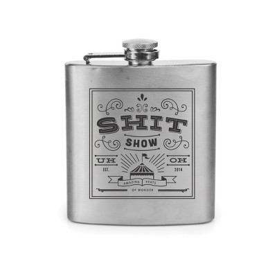 True Hip Flask Stainless Steel 6 Oz Drinking Flasks For Liquor Alcohol ...