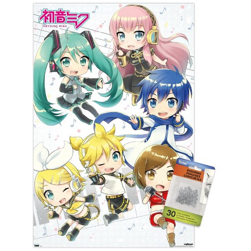 Trends International Hatsune Miku - Chibi Unframed Wall Poster Prints ...