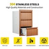 Outdoor Kitchen Drawers 14.7W x 24.5H x 18.5D, Flush Mount Triple ...