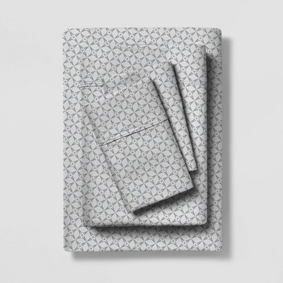 Color Sense Percale Weave Cool & Crisp Cotton Rich Sheet Set, King ...