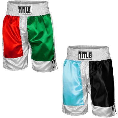 Title Boxing Panel Pro 4" Waistband Satin Boxing Trunks : Target