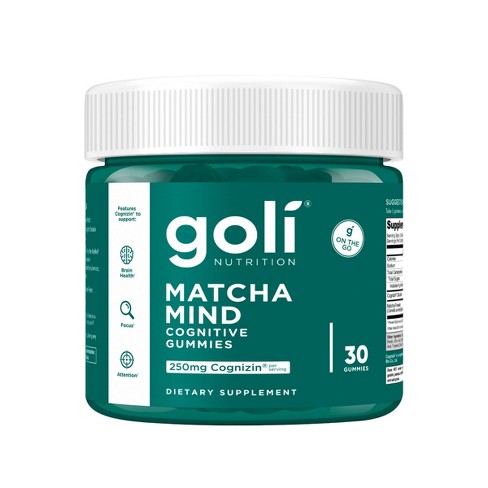 Goli Nutrition Matcha Mind Cognitive Gummies - 30ct : Target