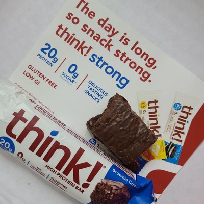 Think! High Protein Brownie Crunch Bars - 2.1oz/5ct : Target