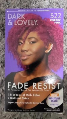 Dark And Lovely Fade Resist Rich Conditioning Hair Color - 522 Poppin ...