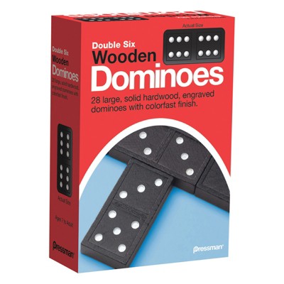 Pressman Double Six Wooden Dominoes Game, 6 Packs : Target