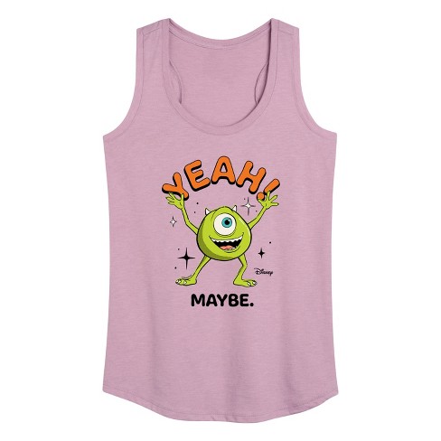Women's Disney Mike Yeah Maybe Graphic Racerback Tank - Heather Orchid ...
