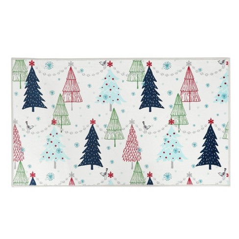 White Pine Multicolor Christmas Trees Rug 20x34 - Levtex Home : Target