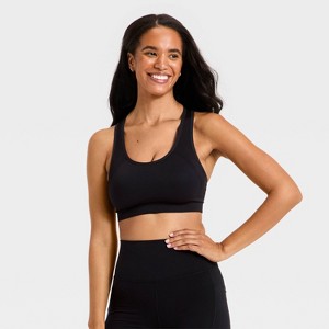 Women's Seamless Medium Support Racerback Sports Bra - All In Motion ...
