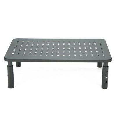Mind Reader Rectangle Monitor Stand Ventilated Metal Black : Target