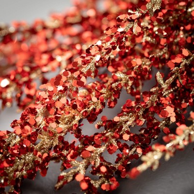 29"h Sullivans Artificial Red Poinsettia Spray, Indoor Christmas Decor ...