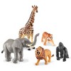 Kaplan Early Learning Company Jumbo Animals Set Of 18 - Farm, Jungle ...
