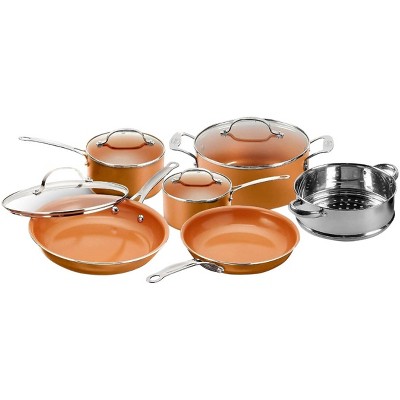 Gotham Steel Hammered 10 Piece Nonstick Cookware Set : Target