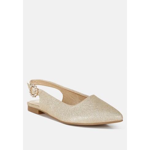 Giora Glitter Slingback Flat Sandals : Target
