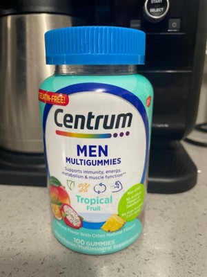 Centrum Men's Multivitamin Gummies - Tropical Fruit - 100ct : Target