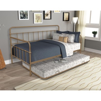 Nicbex Twin Size Daybed Metal Frame Morden Daybed With Trundle Sleeper ...