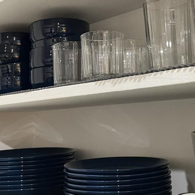 12pc Stoneware Westfield Dinnerware Set Blue - Threshold™ : Target