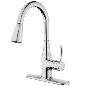 Oakbrook One Handle Chrome Pulldown Kitchen Faucet : Target