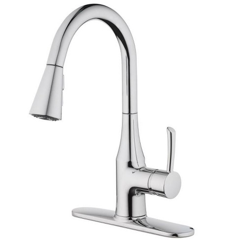 Oakbrook One Handle Chrome Pulldown Kitchen Faucet : Target