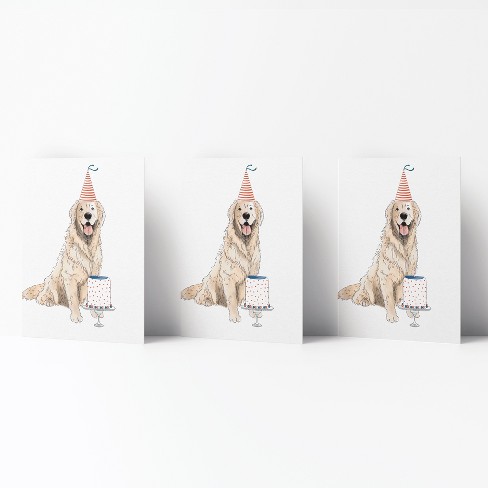 Birthday Greeting Card Pack (3ct) "golden Party" By Ramus & Co : Target
