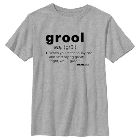 Boy's Mean Girls Grool Definition T-shirt - Athletic Heather - X Large ...