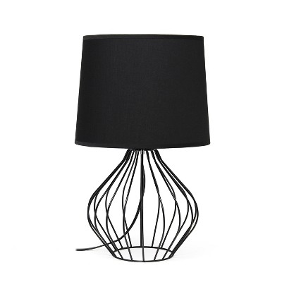 Wired Mesh Uplight Table Lamp Black - Simple Designs : Target