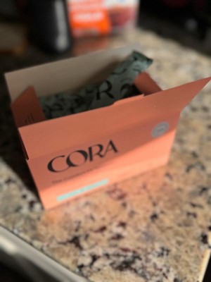 Cora Organic Cotton Tampons Mix Pack - Light/regular Absorbency - 32ct ...