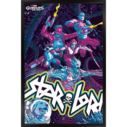 Trends International Marvel's Guardians Of The Galaxy Video Game - Colorful Framed Wall Poster ...
